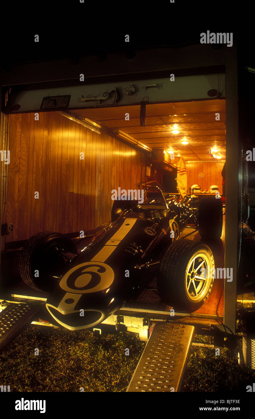 Anglo-American Racing Eagle F1 car 1967 in its trailor Stock Photo - Alamy
