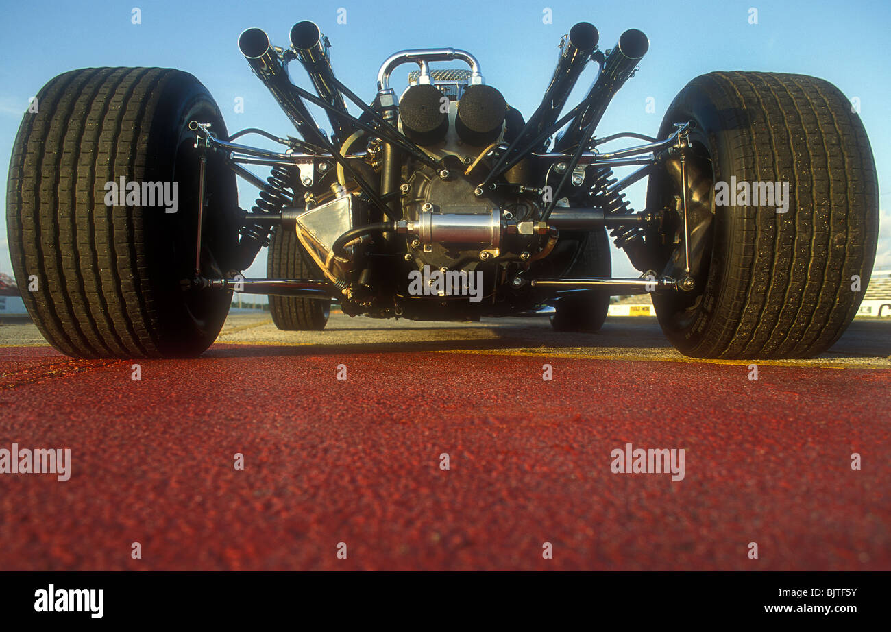 Anglo-American Racing Eagle F1 car 1967 showing Weslake V12 engine ...