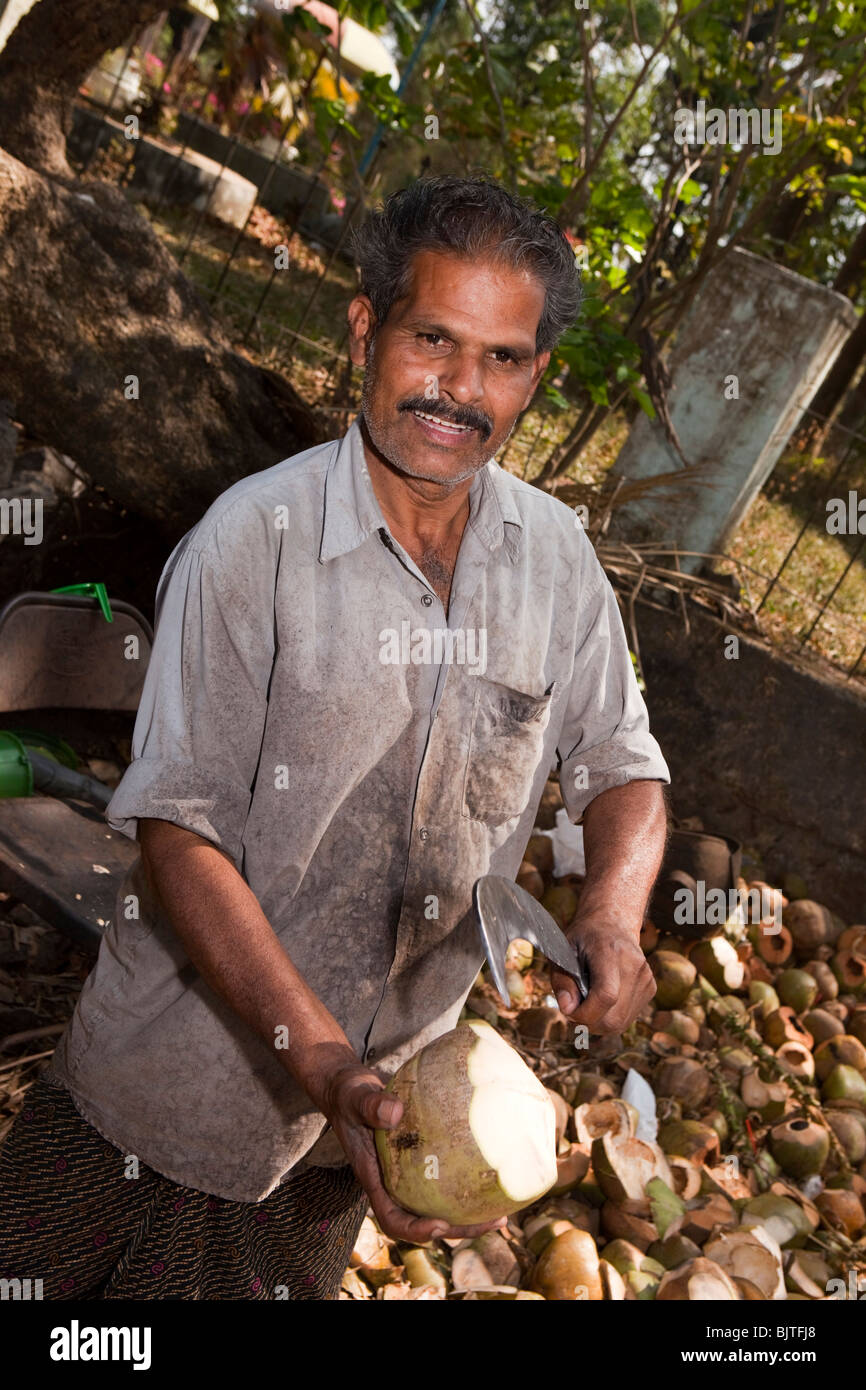 Tender coconut seller hi-res stock photography and images - Alamy