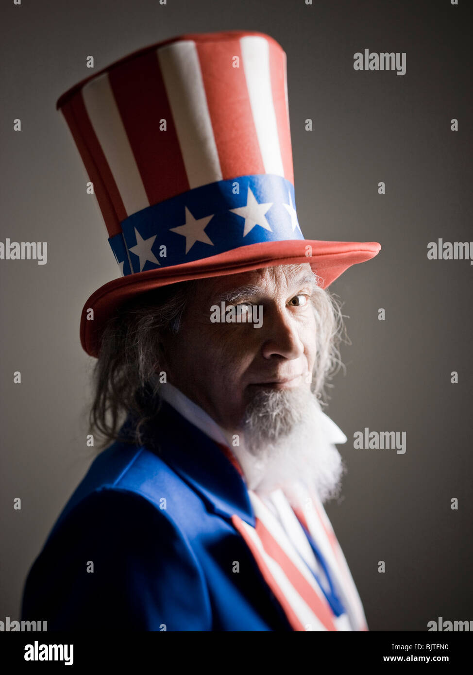 Portrait man in uncle sams hi-res stock photography and images - Alamy