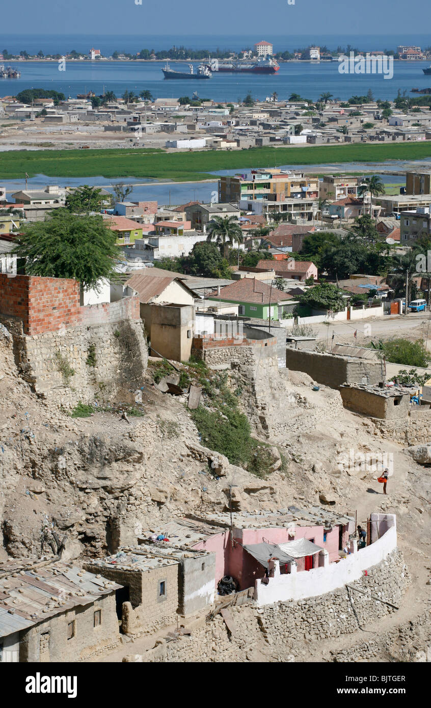View of Lobito. From the Bairro areas on the hills to the wealthy areas ...
