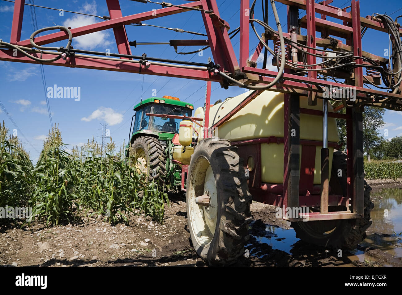Tractor spraying hi-res stock photography and images - Alamy