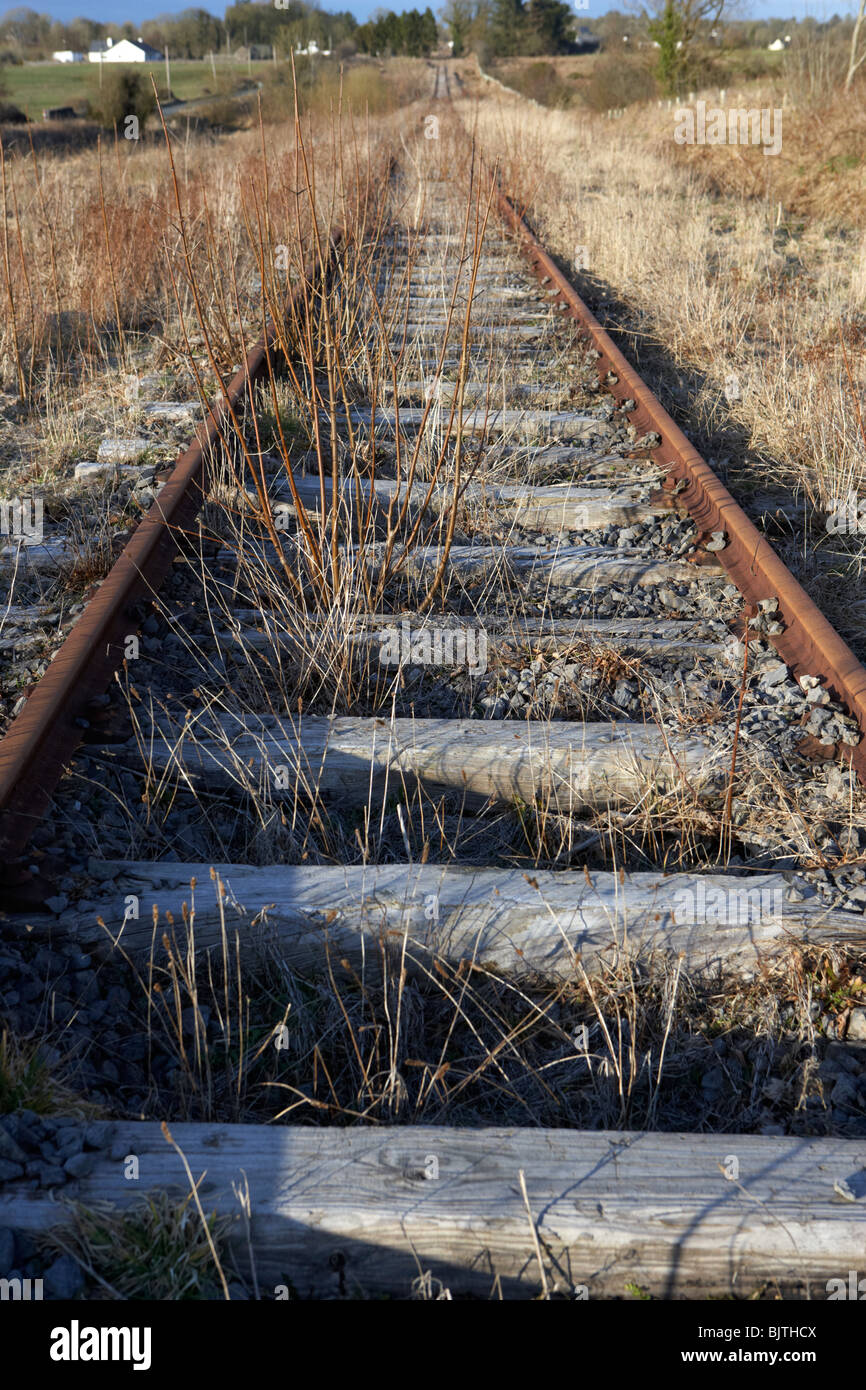 old abandoned great southern and western railway line in county sligo ...