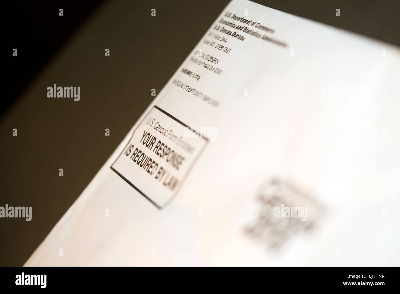 Census envelope hi-res stock photography and images - Alamy