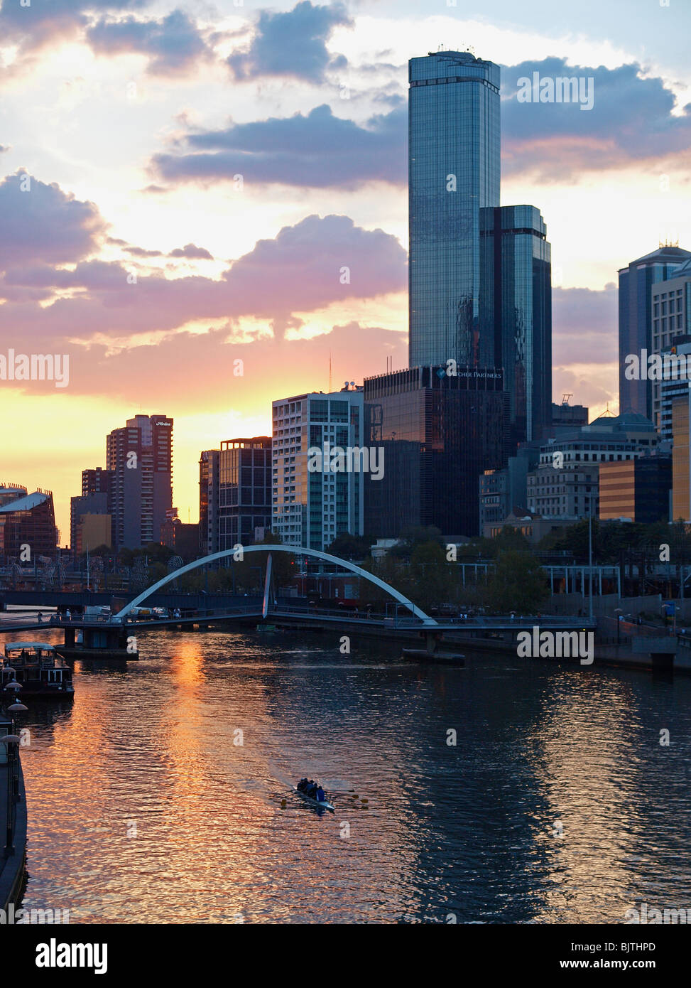 Melbourne skyline silhouette hi-res stock photography and images - Alamy