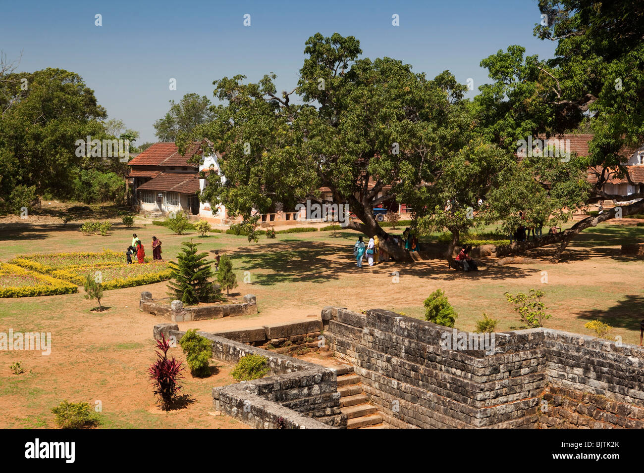 India, Kerala, Palakkad, Indian visitors inside Tipu Sultan’s Fort ...