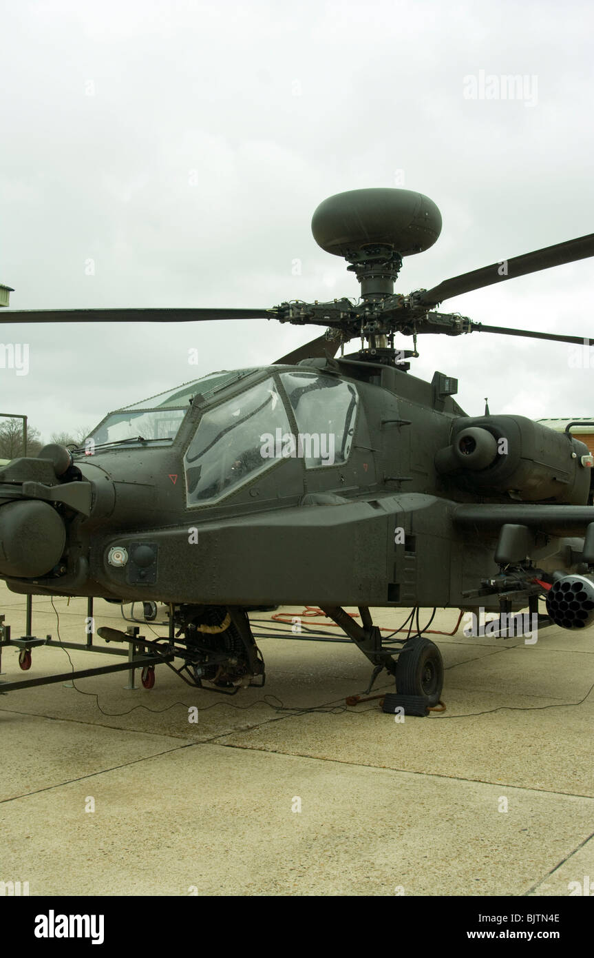 British Army Westland Attack Helicopter WAH-64 MK1 Apache Longbow Stock ...