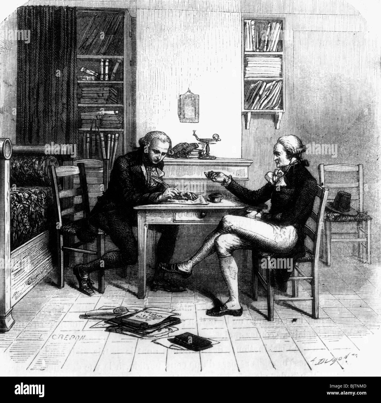 Maximilien robespierre french revolution Black and White Stock Photos ...