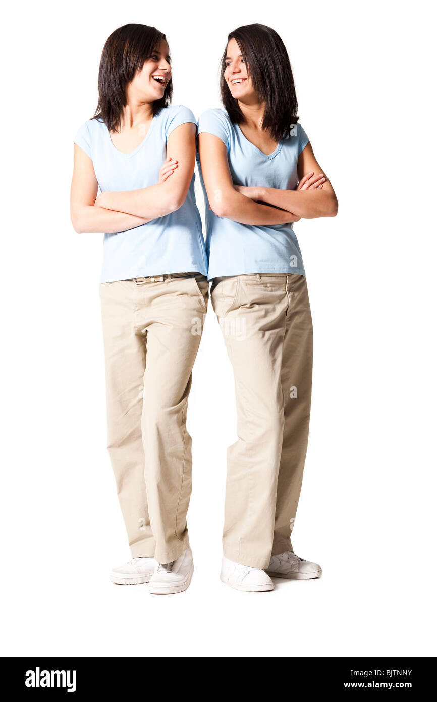 Teen sisters and silhouette hi-res stock photography and images - Alamy