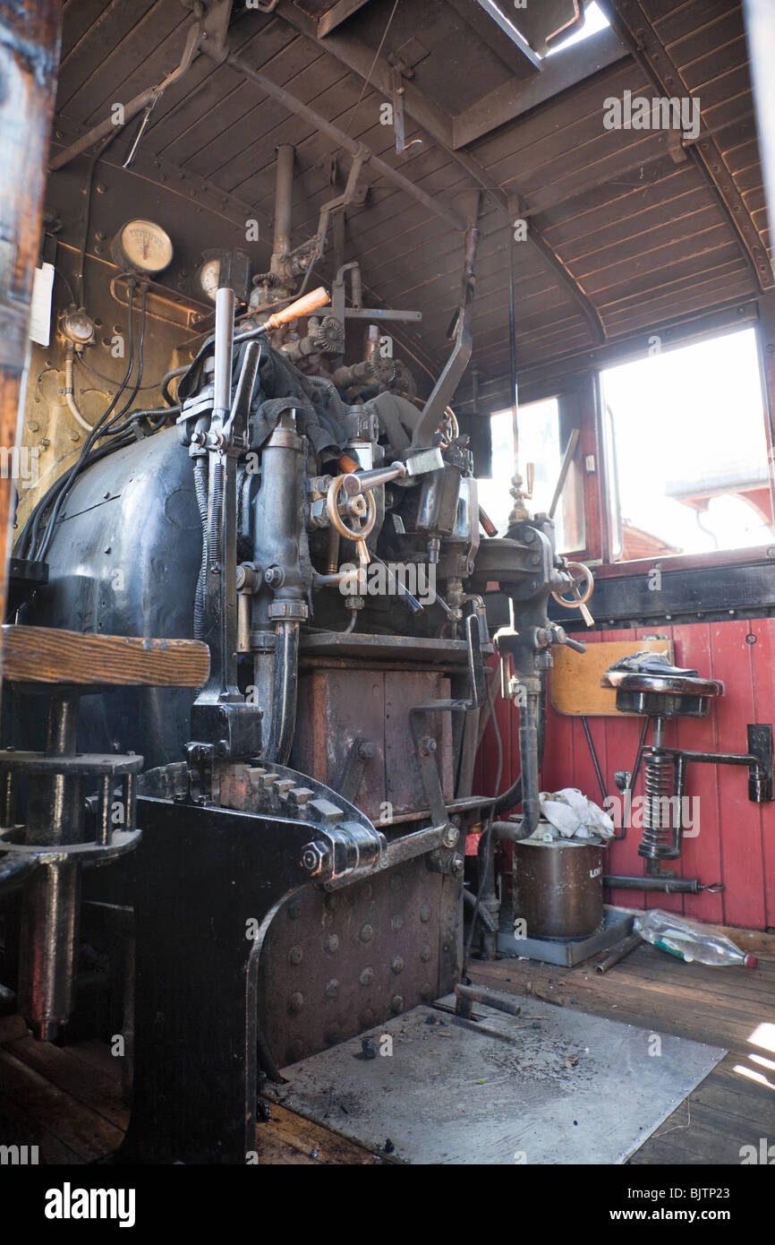 Interior of an old steam train Stock Photo - Alamy