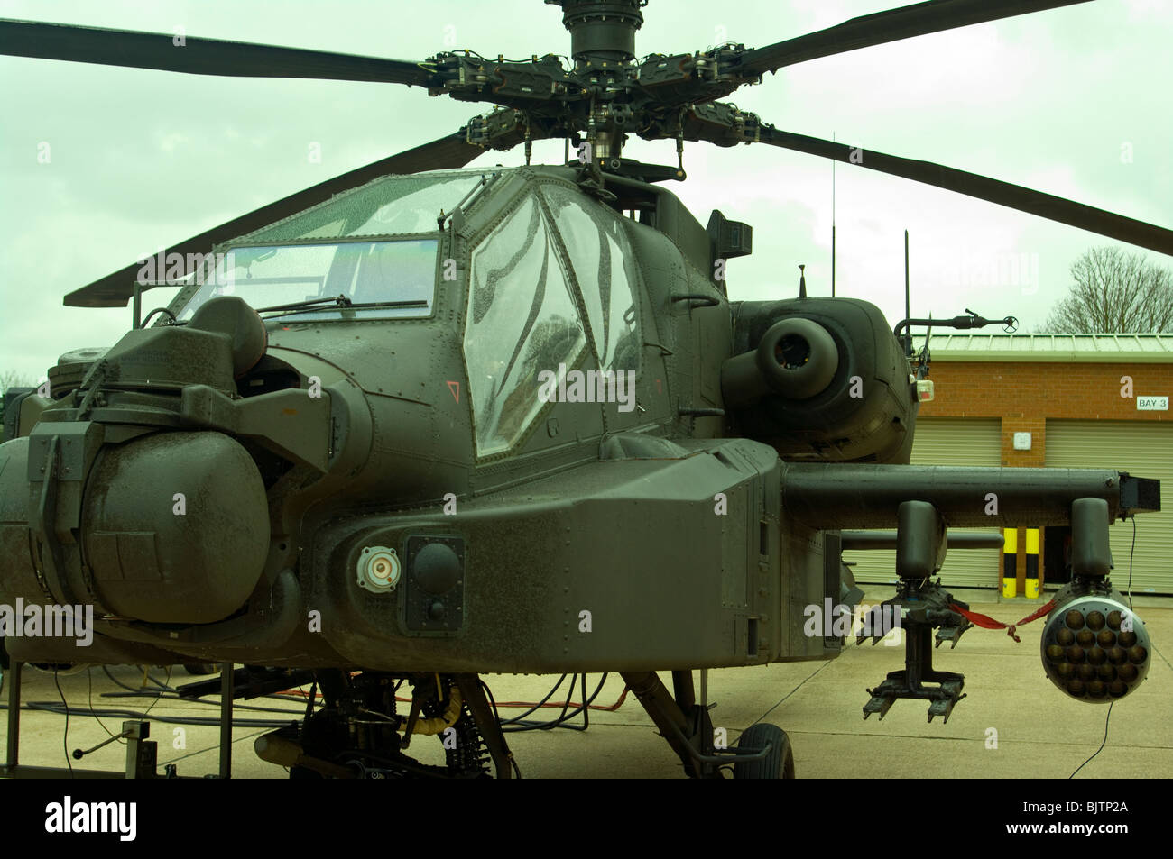 British Army Westland Attack Helicopter WAH-64 MK1 Apache Longbow Stock ...