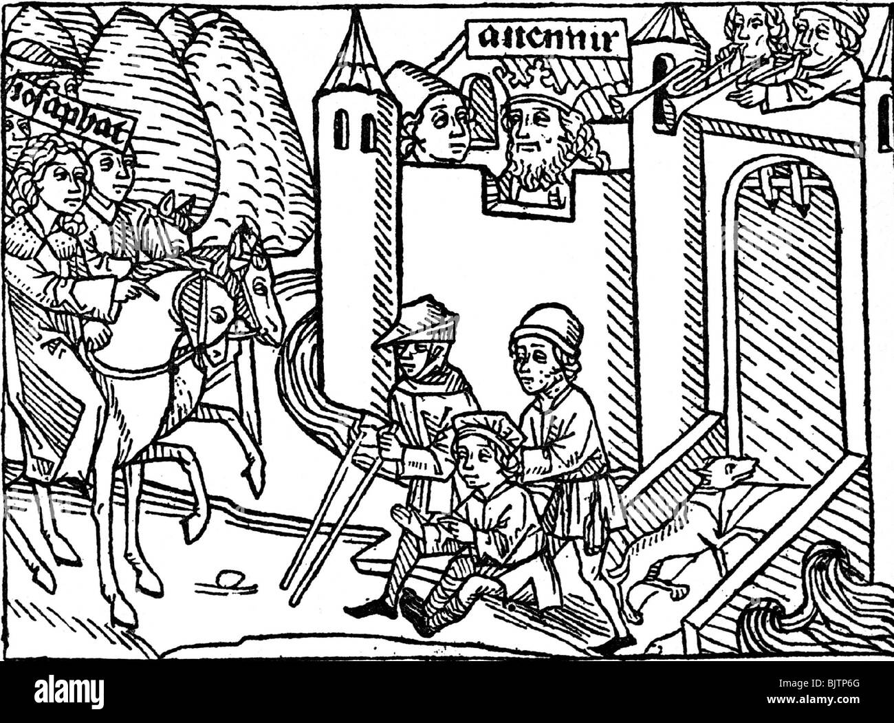 People poverty misery middle ages hi-res stock photography and images ...