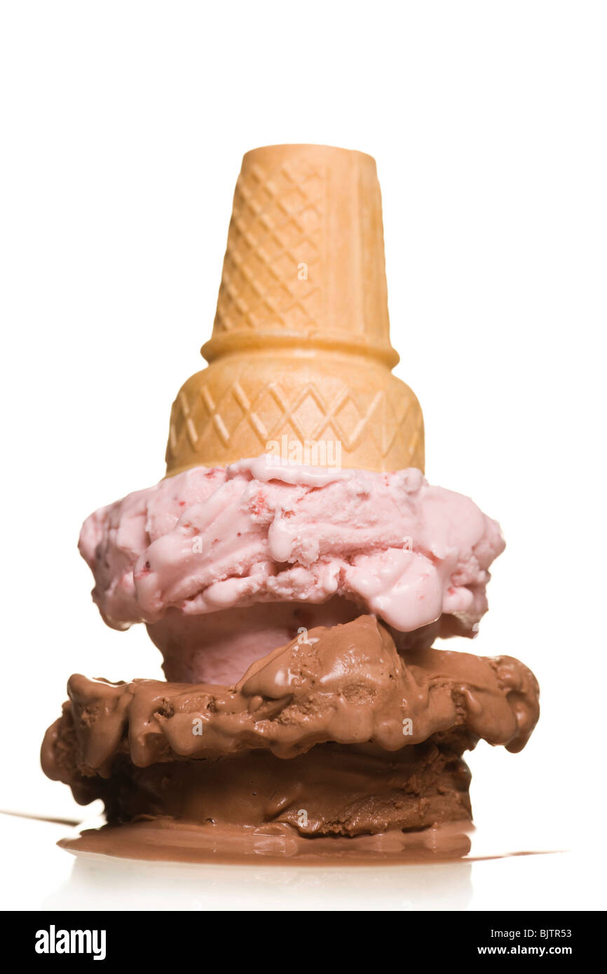 Upside down ice cream cone Stock Photo - Alamy