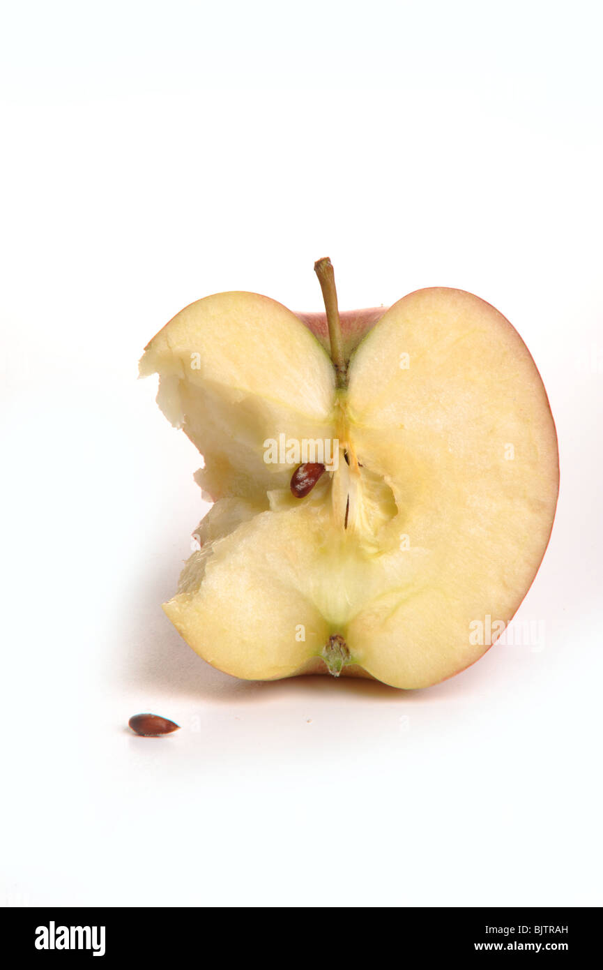 Half eaten apple hi-res stock photography and images - Alamy
