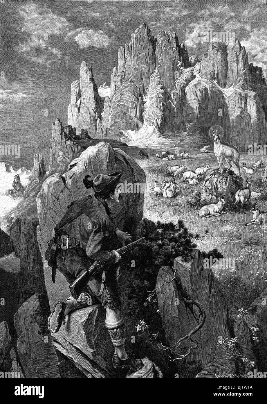 Game hunting painting hi-res stock photography and images - Alamy