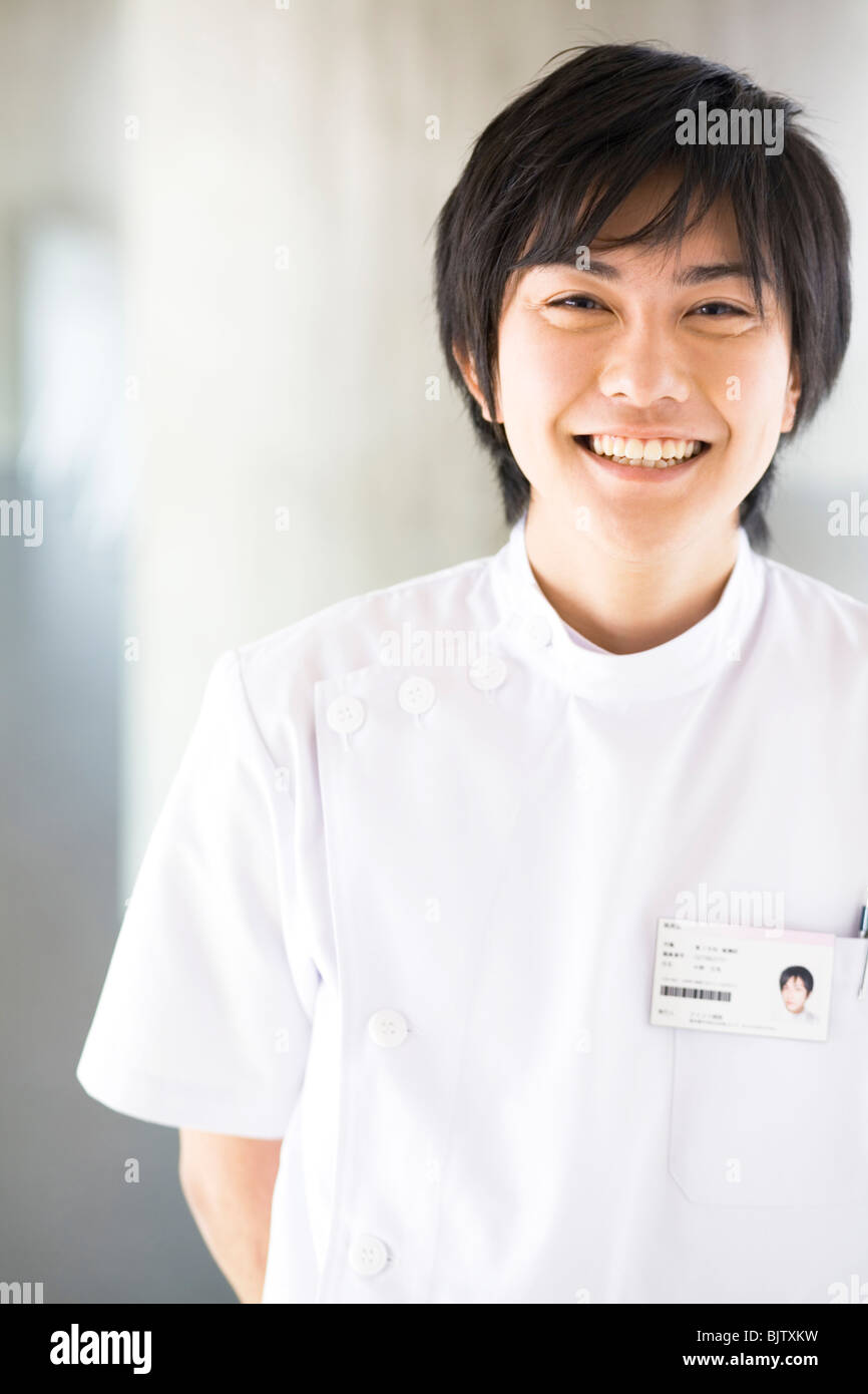 Nurse smiling at the camera Stock Photo - Alamy