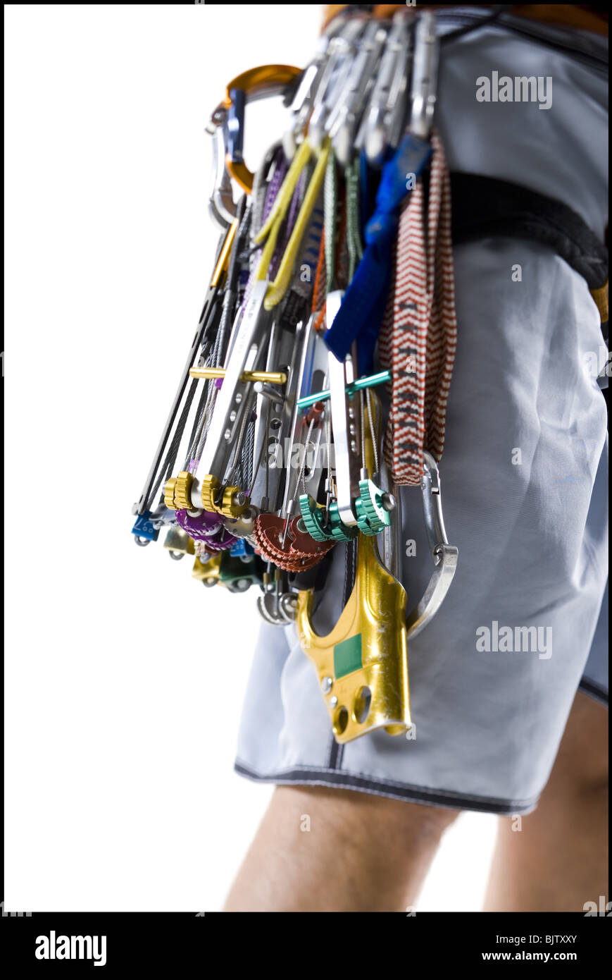 Yes its me climbing up rope which hi-res stock photography and images ...
