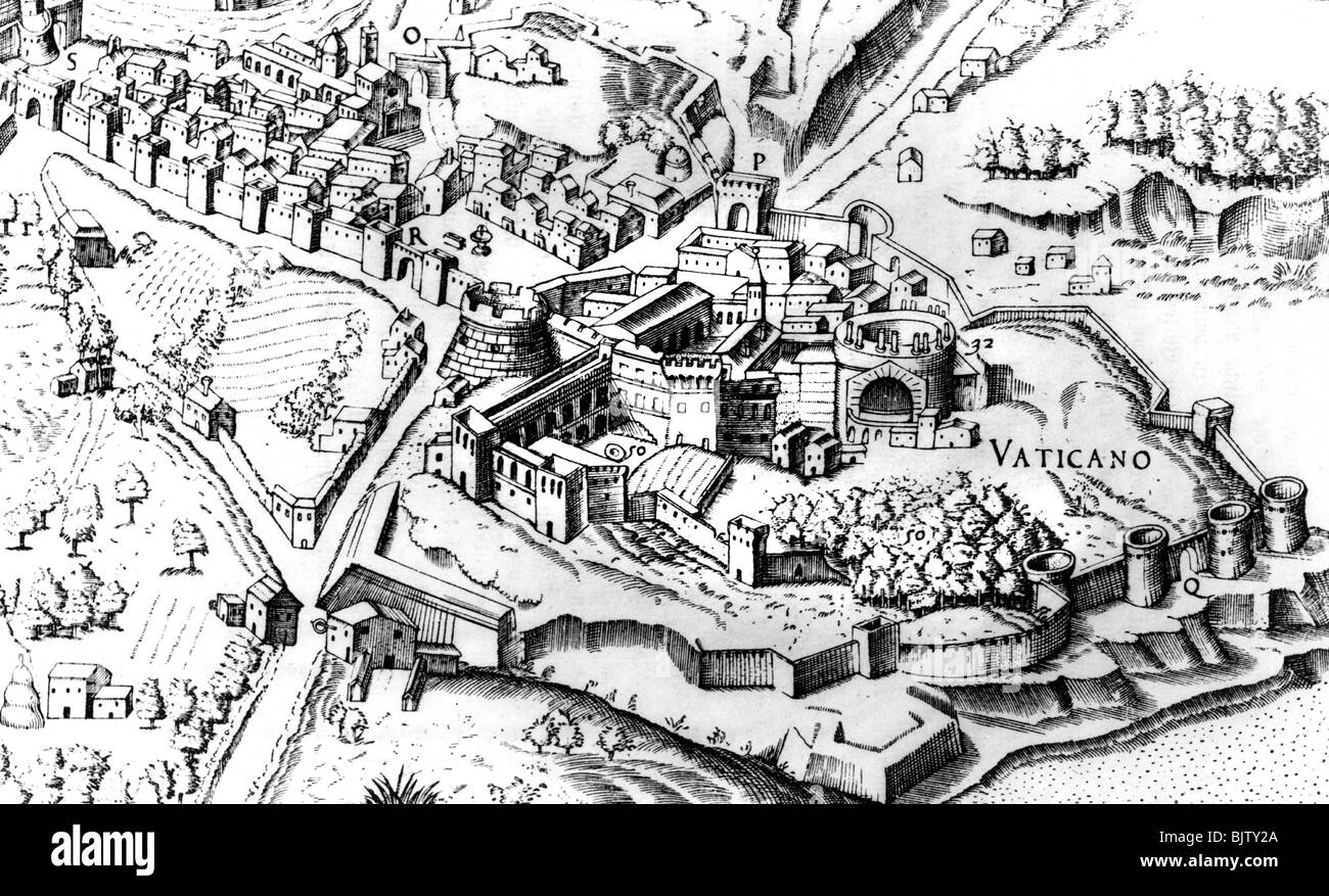geography / travel, Italy, Rome, Vatican, circa 1560 - 1570 Stock Photo ...