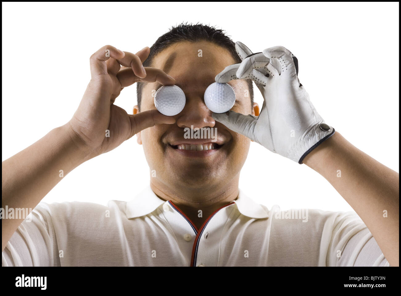Golfer golfball eyes Stock Photo - Alamy