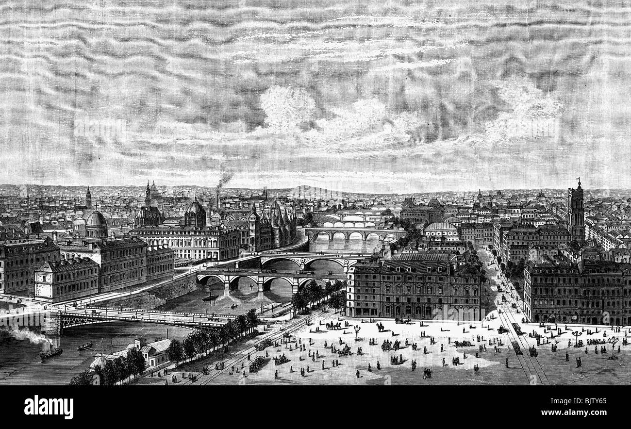 geography / travel, France, Paris, overview, view from church Sainte ...