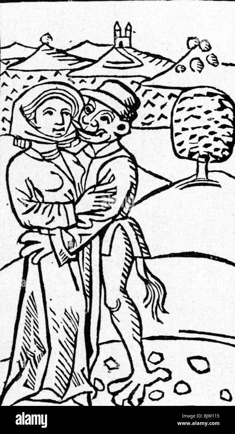 witches, witch and devil from U. Molitor scriptum of witches and ...