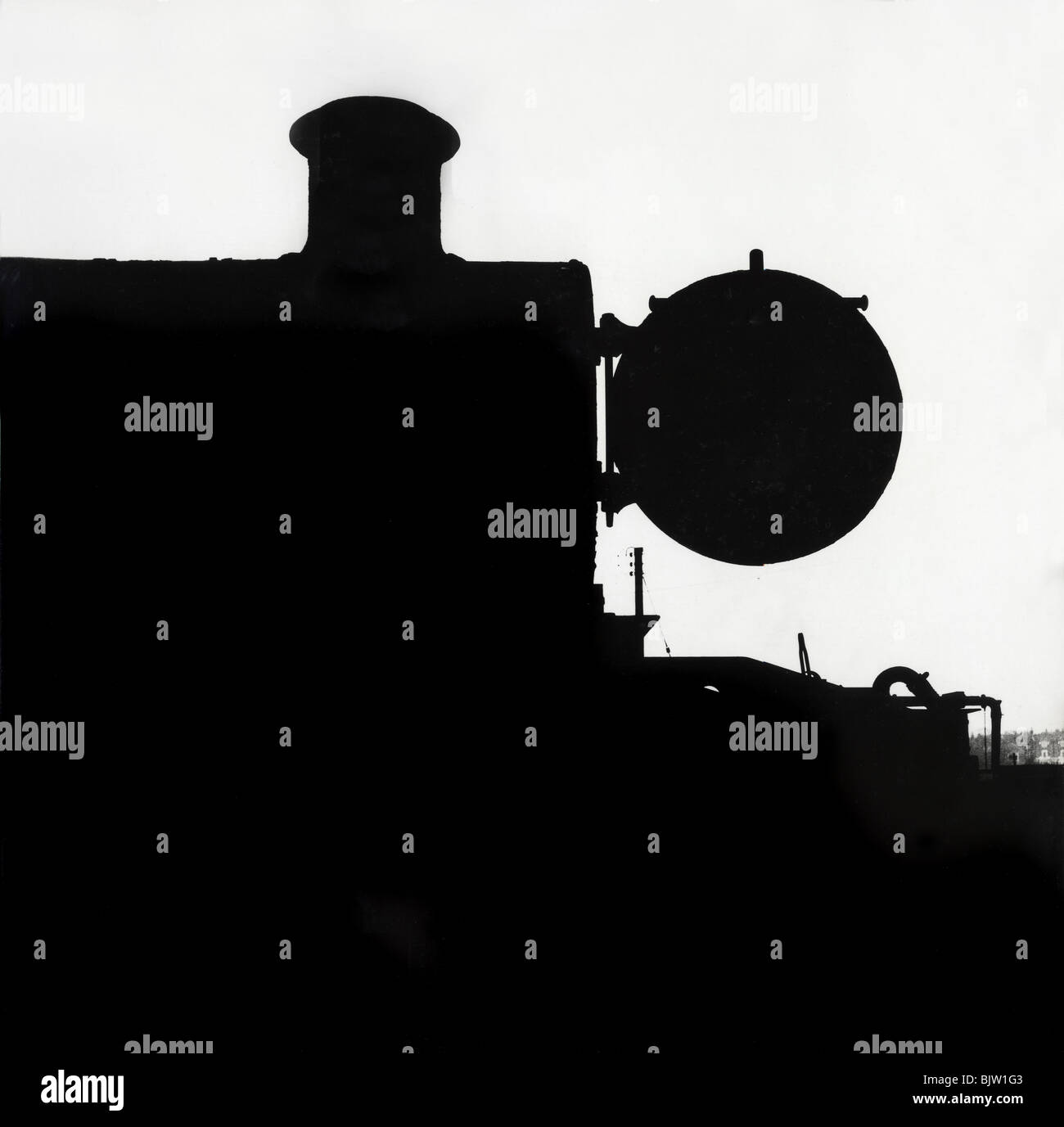 Silhouette steam train hi-res stock photography and images - Alamy