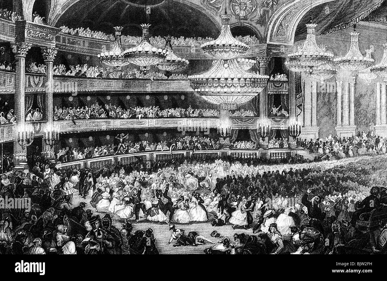 geography / travel, France, Paris, opera, masked-ball in opera house ...