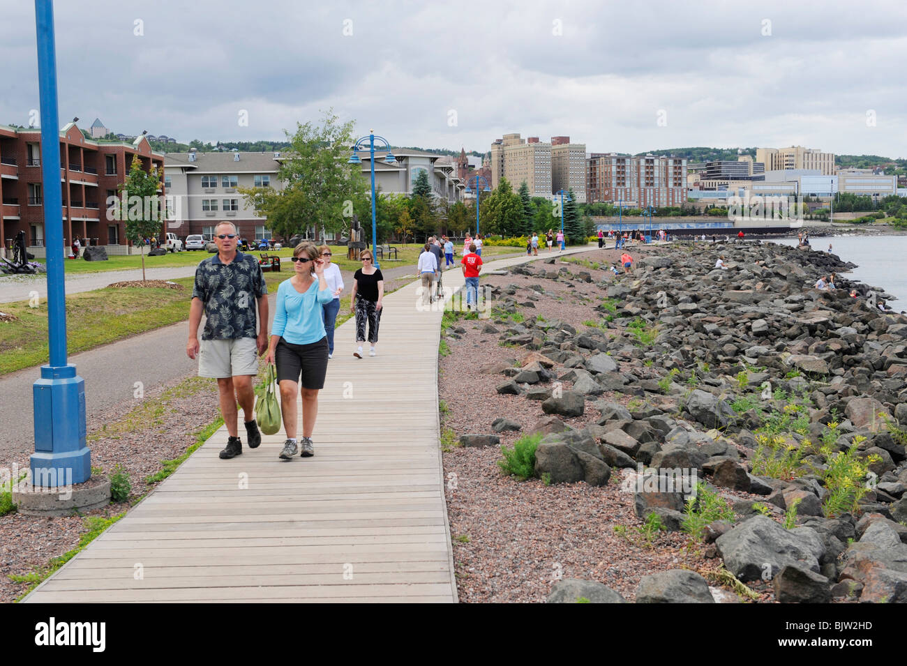 Downtown Lakewalk Area Duluth Minnesota Stock Photo - Alamy