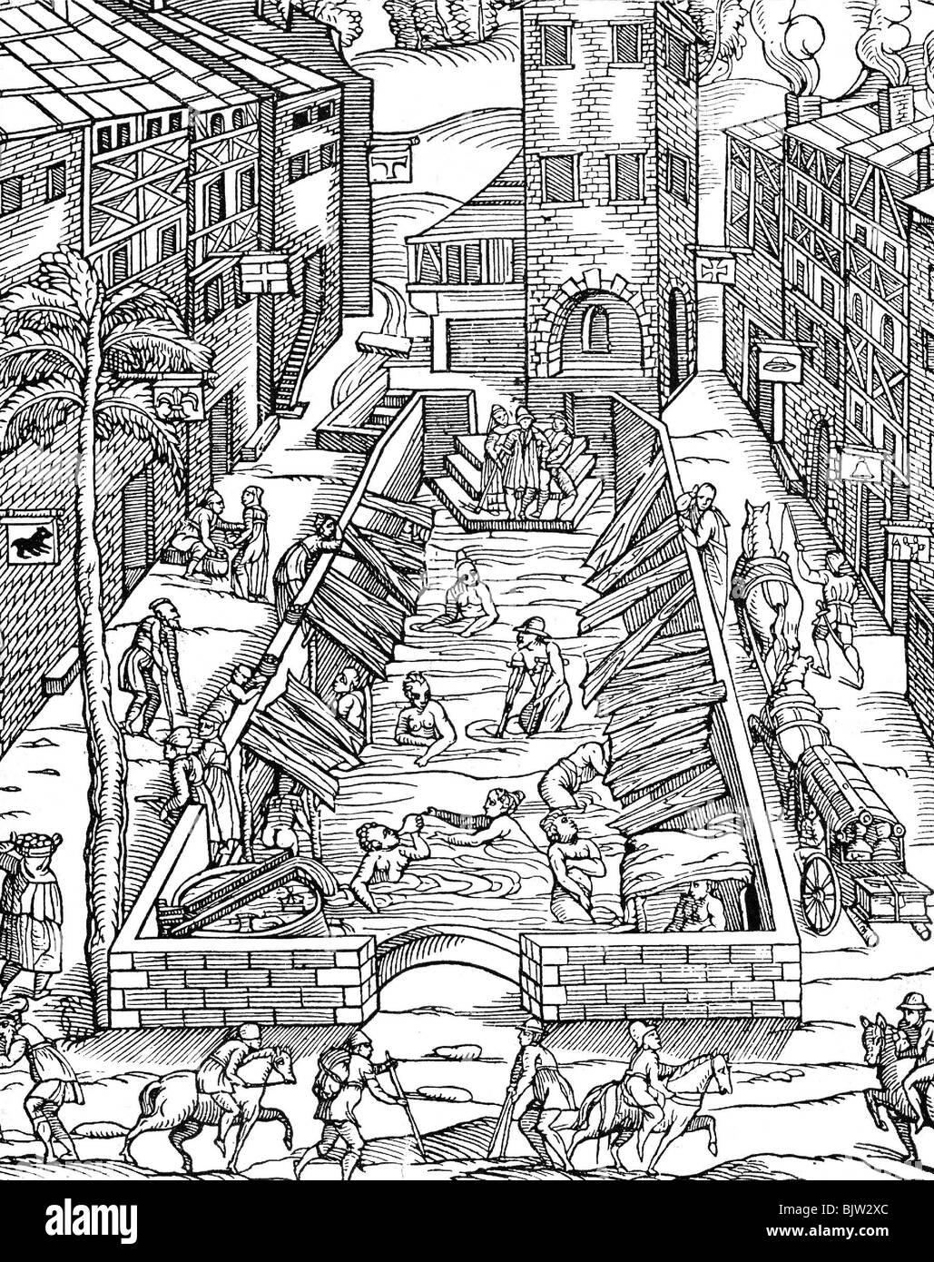 Bathing in public bath hi-res stock photography and images - Alamy