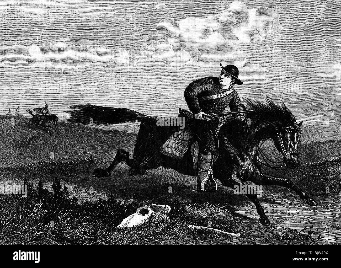 Pony express rider hi-res stock photography and images - Alamy
