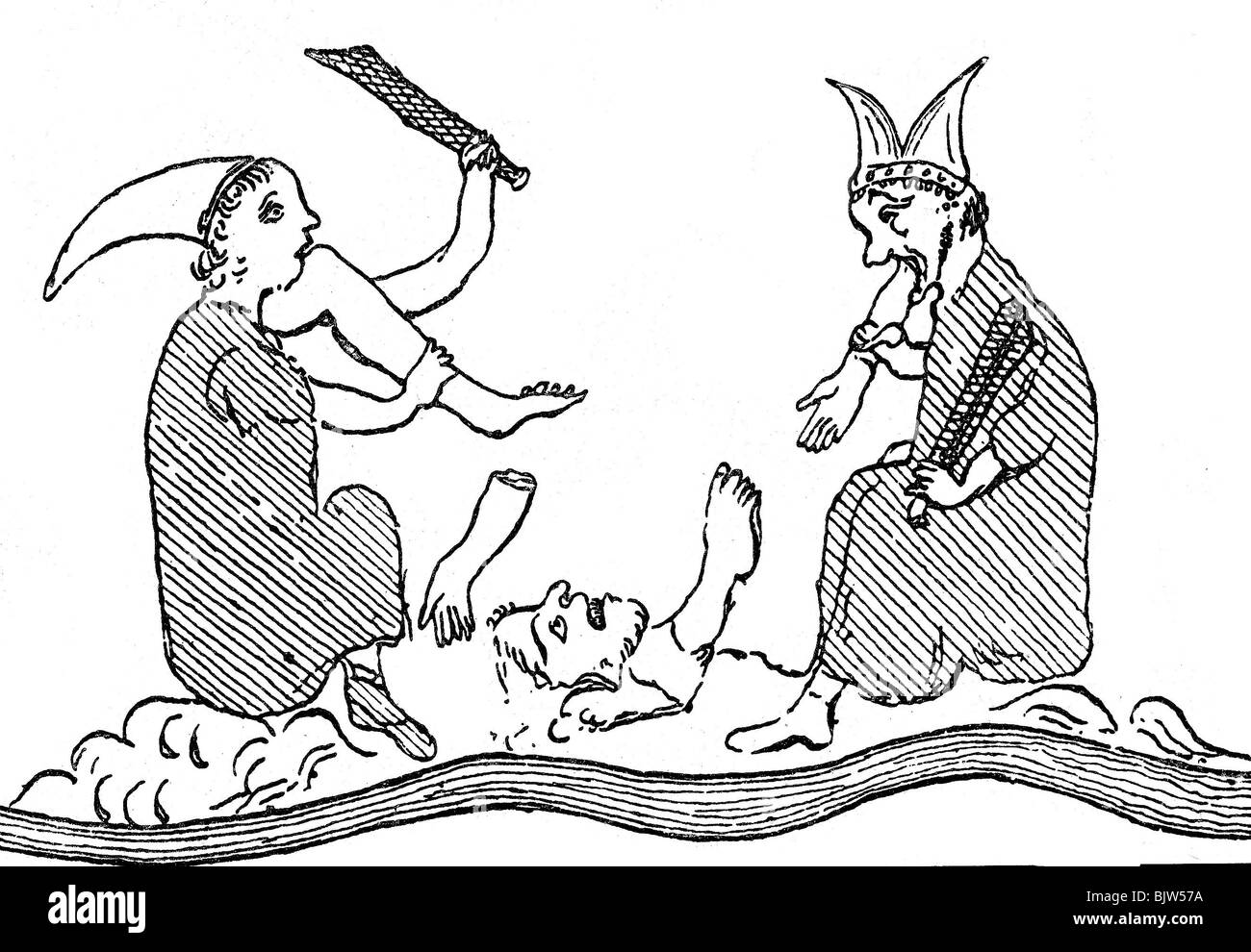 Cannibal illustration Black and White Stock Photos & Images - Alamy