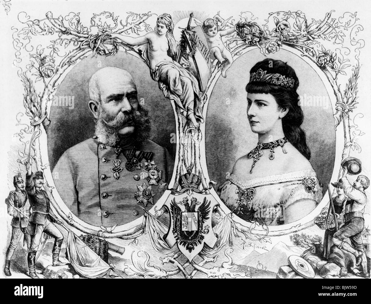 Sisi franz joseph Black and White Stock Photos & Images - Alamy