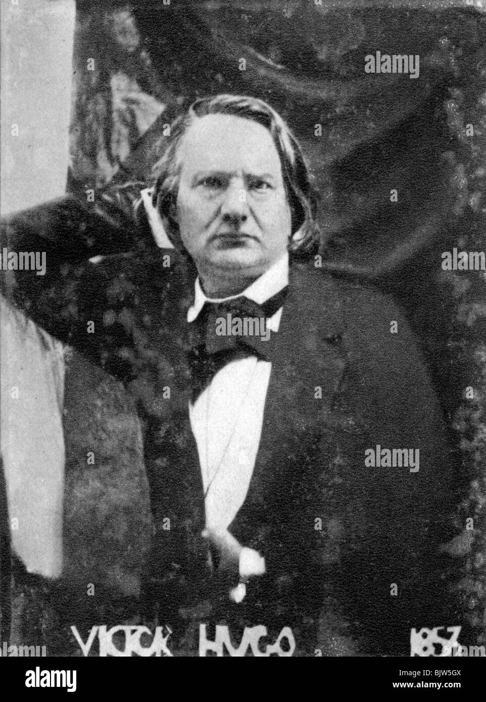 Victor Hugo, French poet, dramatist and novelist, 1853. Artist: Unknown ...