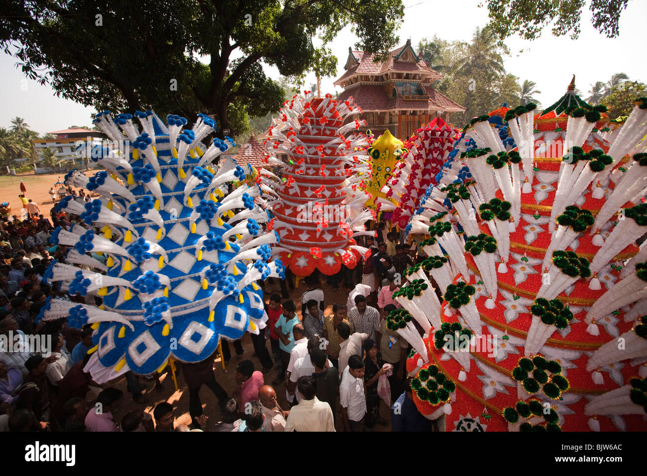 India, Kerala, Koorkancherry Sree Maheswara Temple, Thaipooya ...