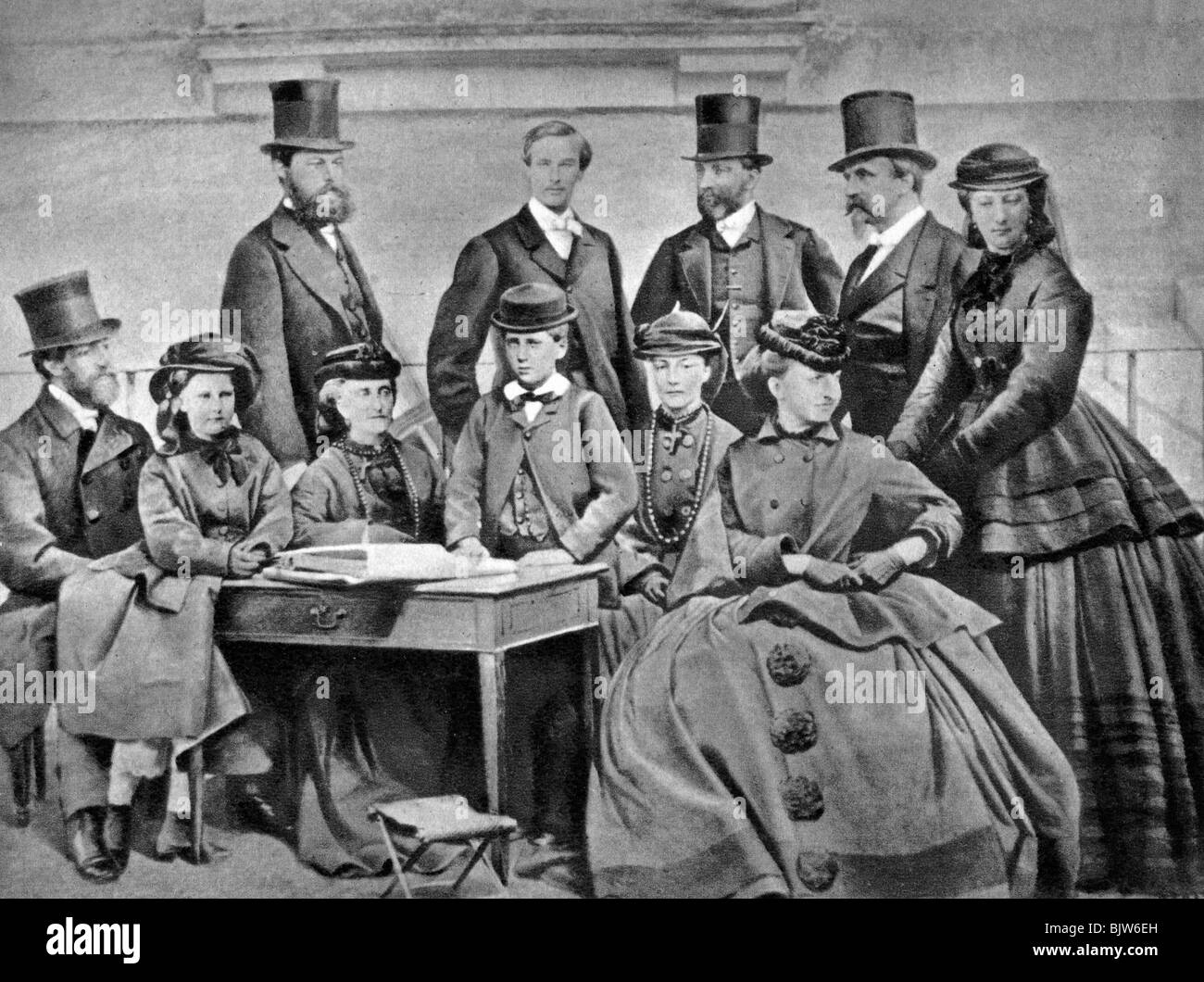 French Imperial Family, 1866. Artist: Unknown Stock Photo - Alamy