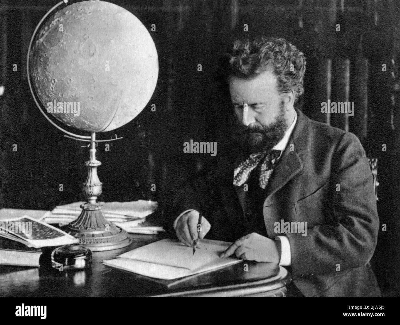 Camille Flammarion, French astronomer and author, 1890. Artist: Unknown ...