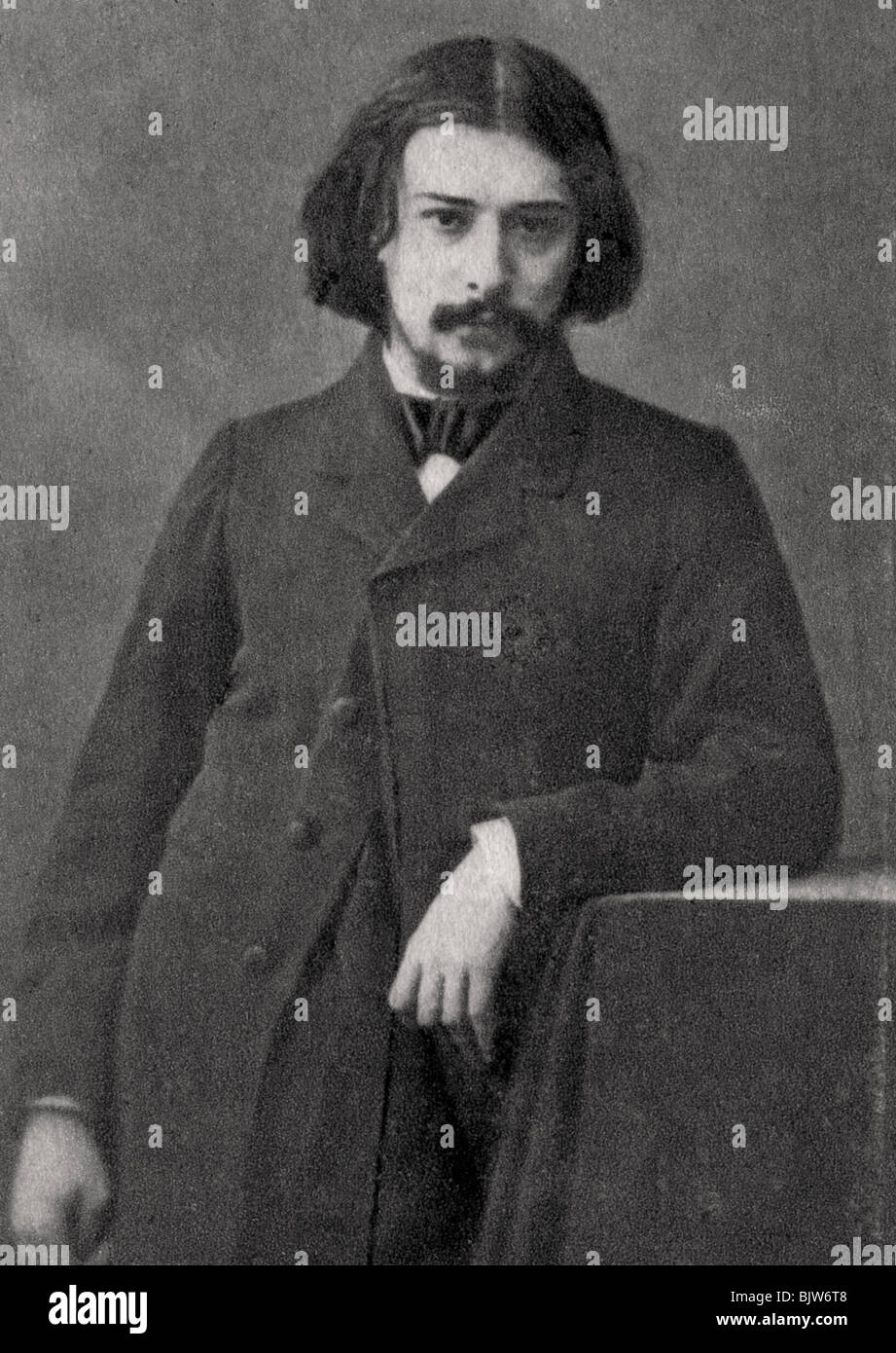 Alphonse Daudet, French novelist, 1869. Artist: Unknown Stock Photo - Alamy