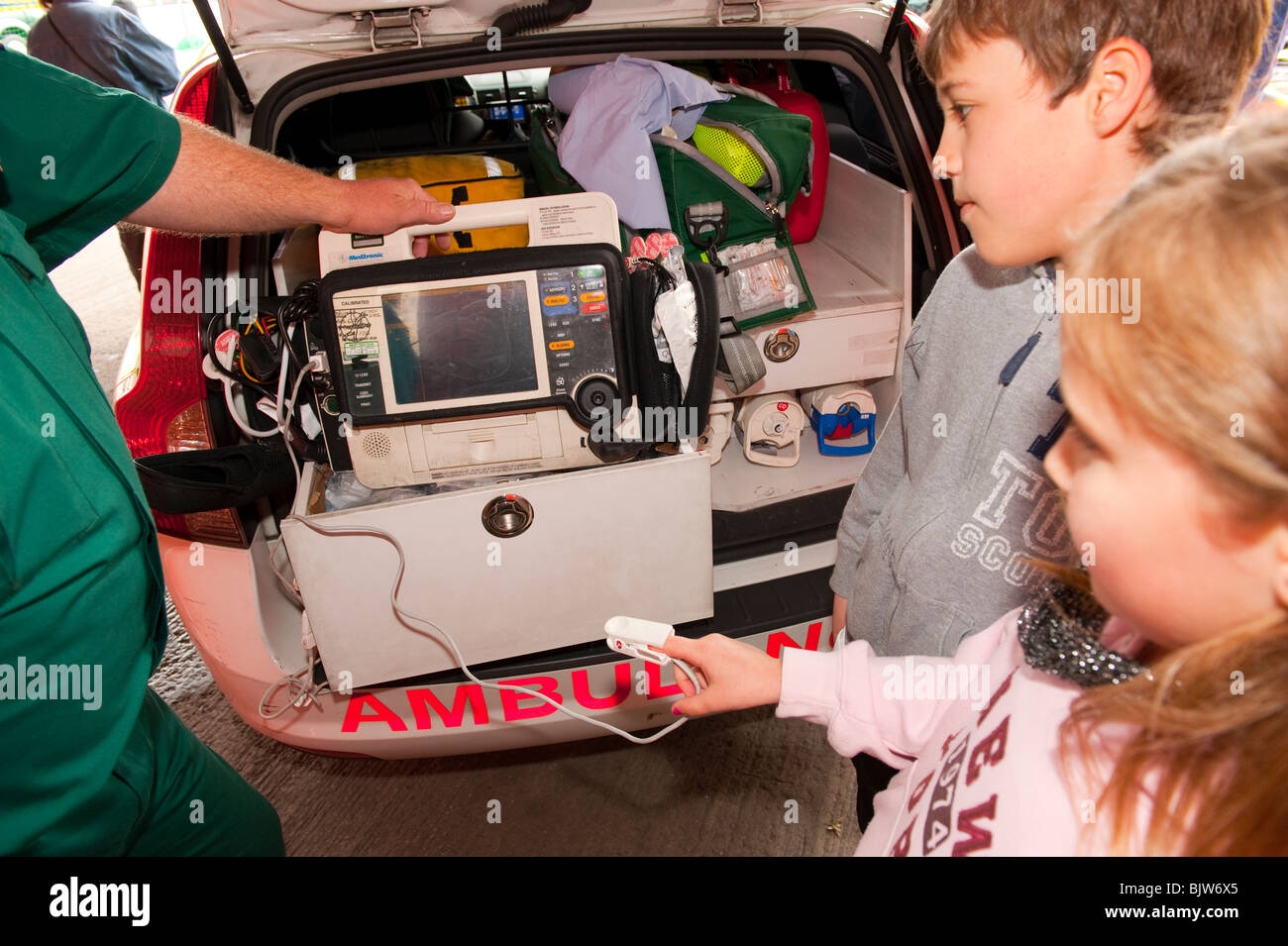 Children are shown Paramedic car equipment. FULLY MODEL RELEASED Stock ...