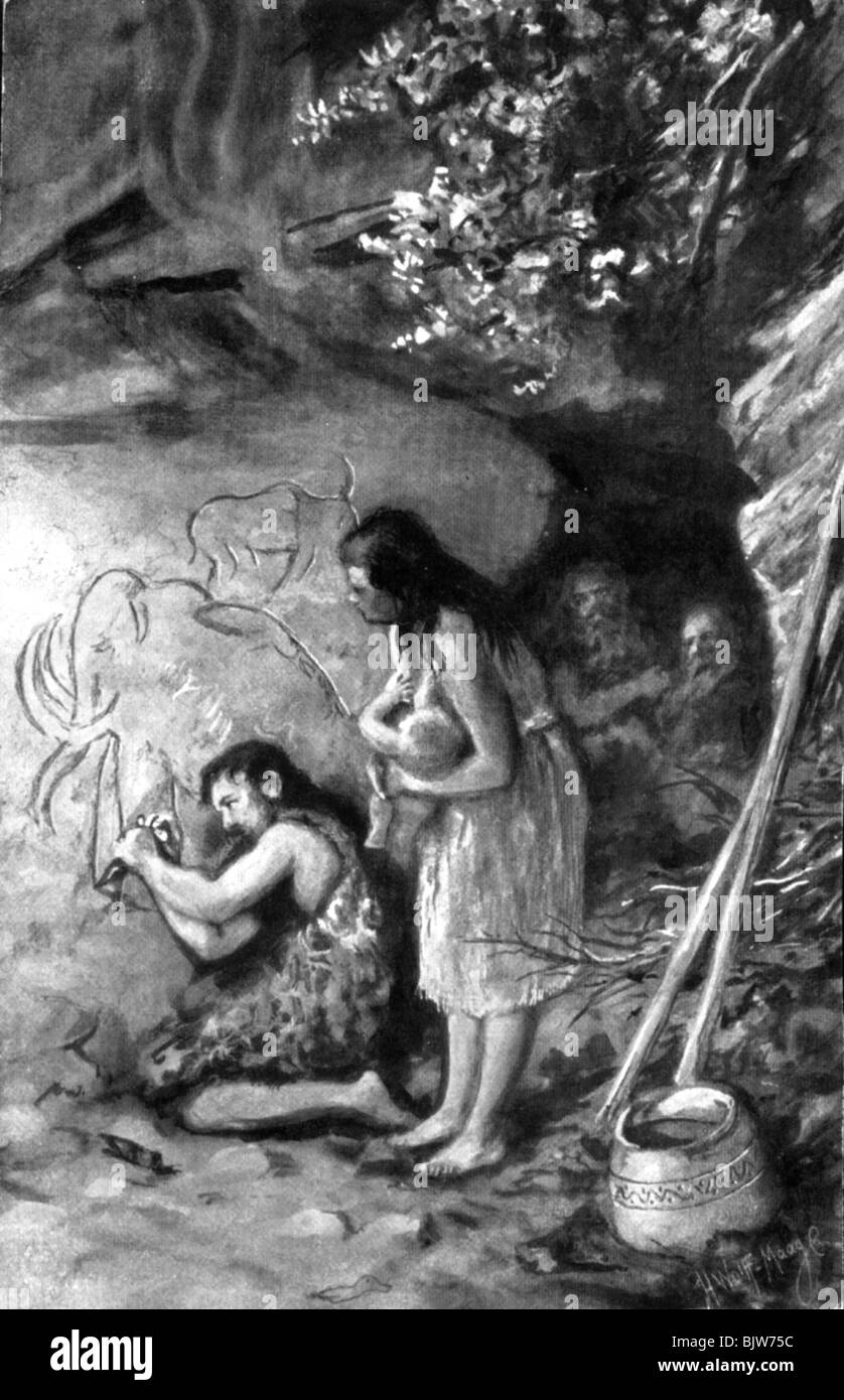 Mammoth Cave Painting Spear