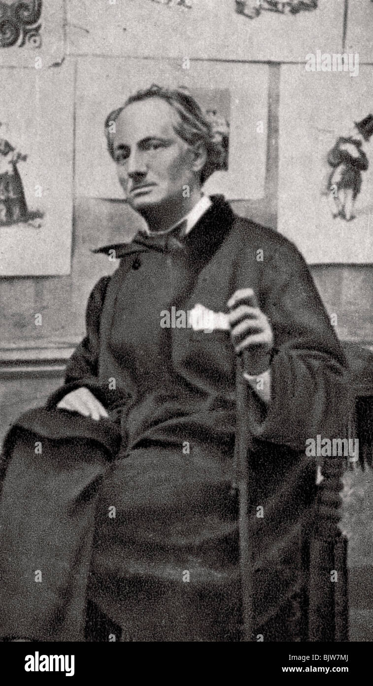 Charles Baudelaire, French poet and art critic, 1857. Artist: Unknown ...