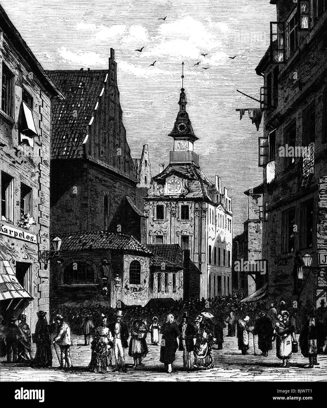 City Hall In Prague Jewish Quarter Stock Photos & City Hall In Prague ...