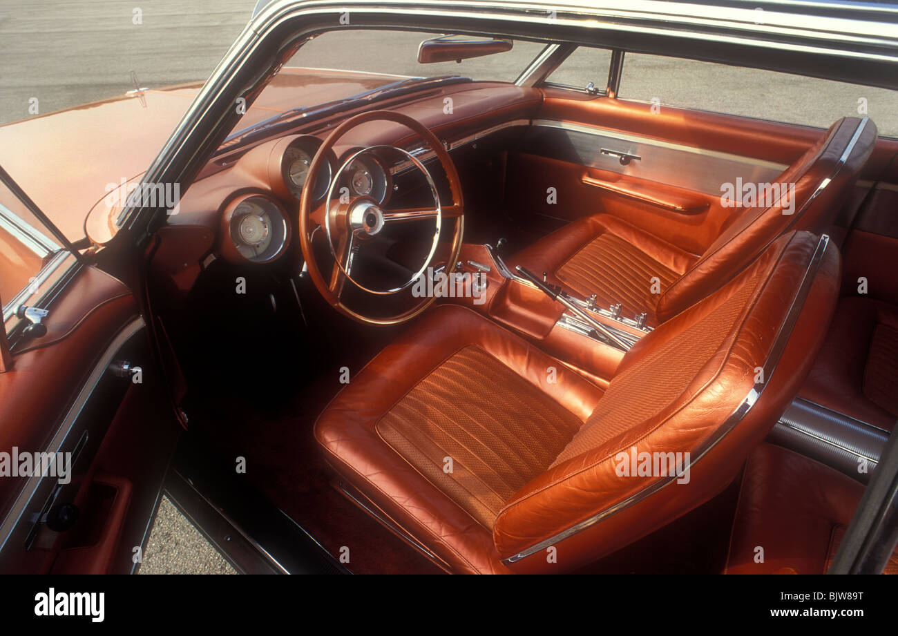 1963 Chrysler Turbine Interior. one of 50 produced Stock Photo - Alamy