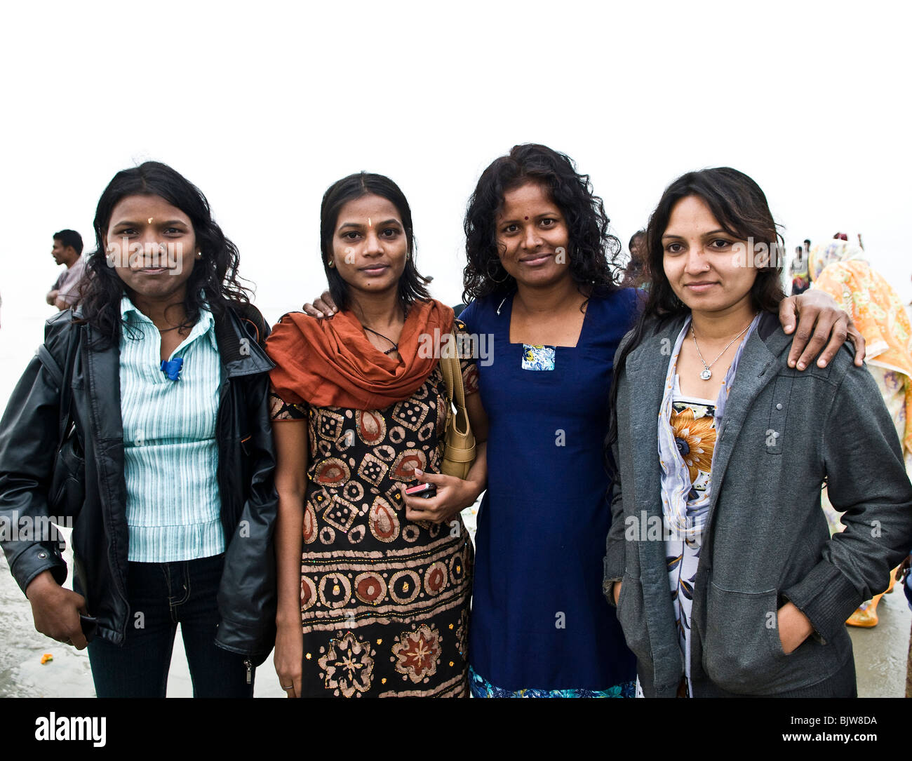 Indian friends pose for a shot Stock Photo - Alamy