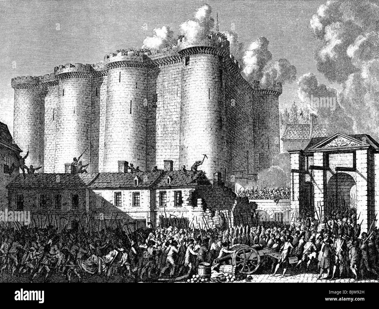 events, French revolution 1789 - 1799, siege of the Bastille, 14.7.1789 ...