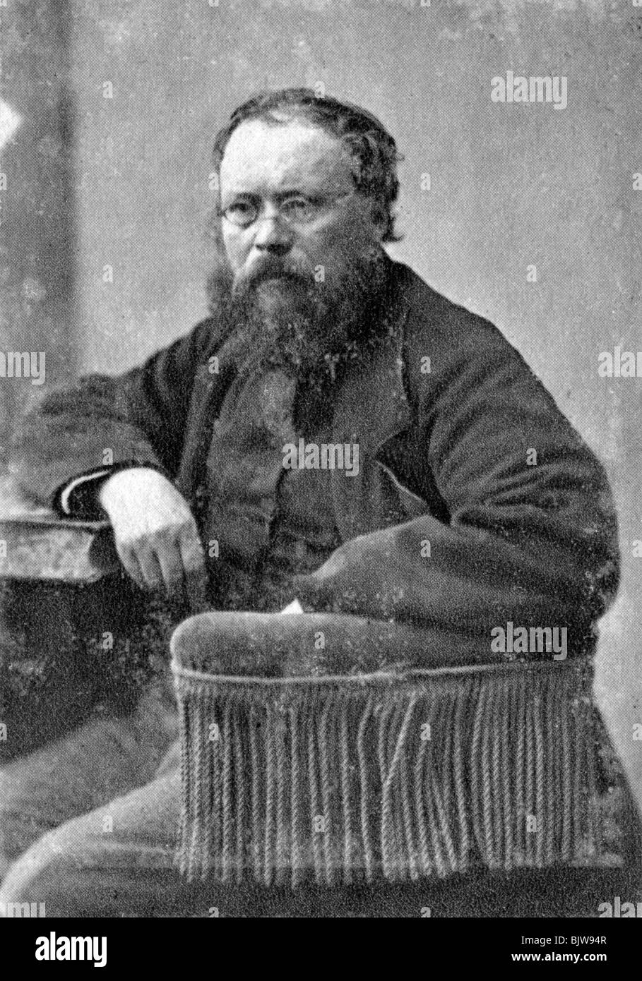 Pierre Joseph Proudhon, French mulualist political philosopher, c1845 ...