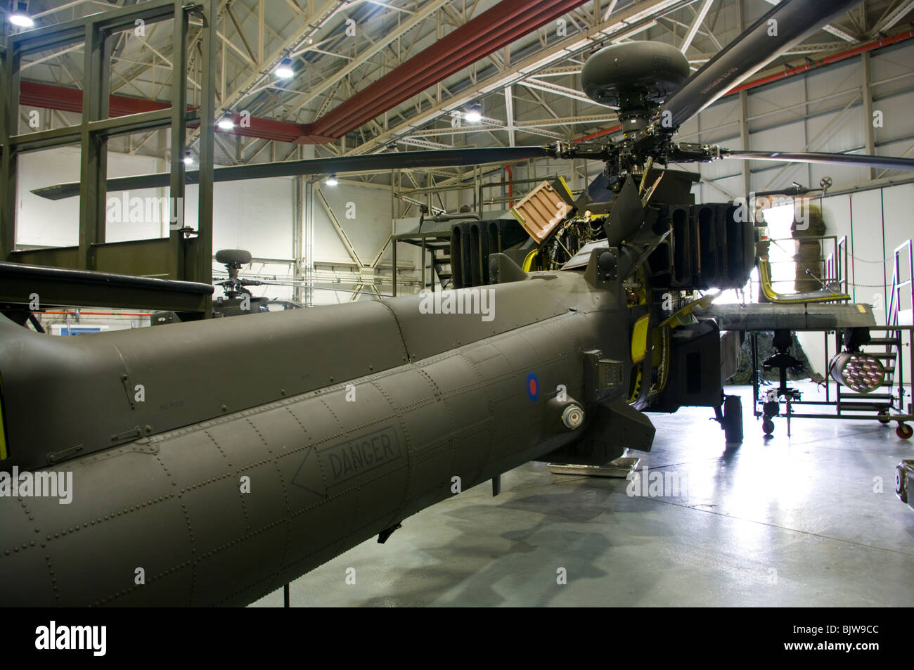 A British Army Westland Attack Helicopters WAH-64 MK1 Apache Longbow In ...