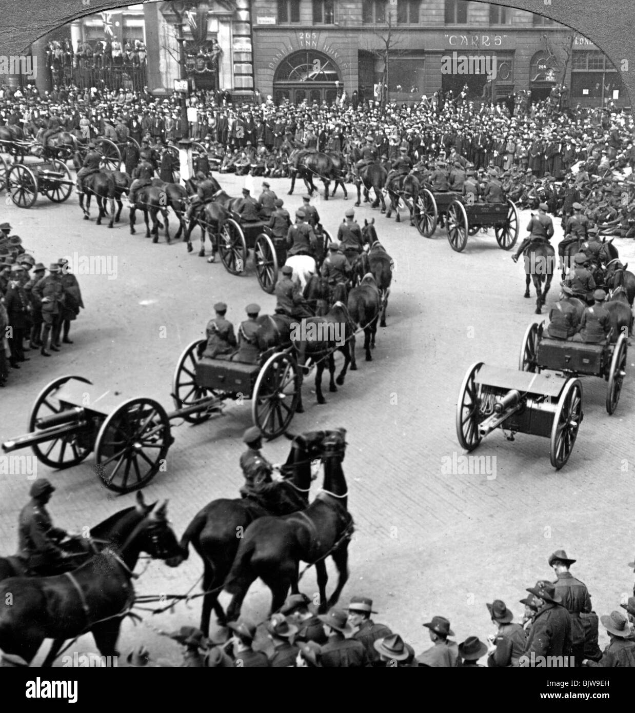 Commemoration of the end of World War I, London, 1919.Artist: Realistic ...