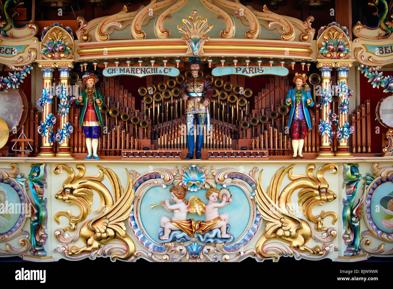 Charles Marenghi & Cie fairground organs Stock Photo - Alamy