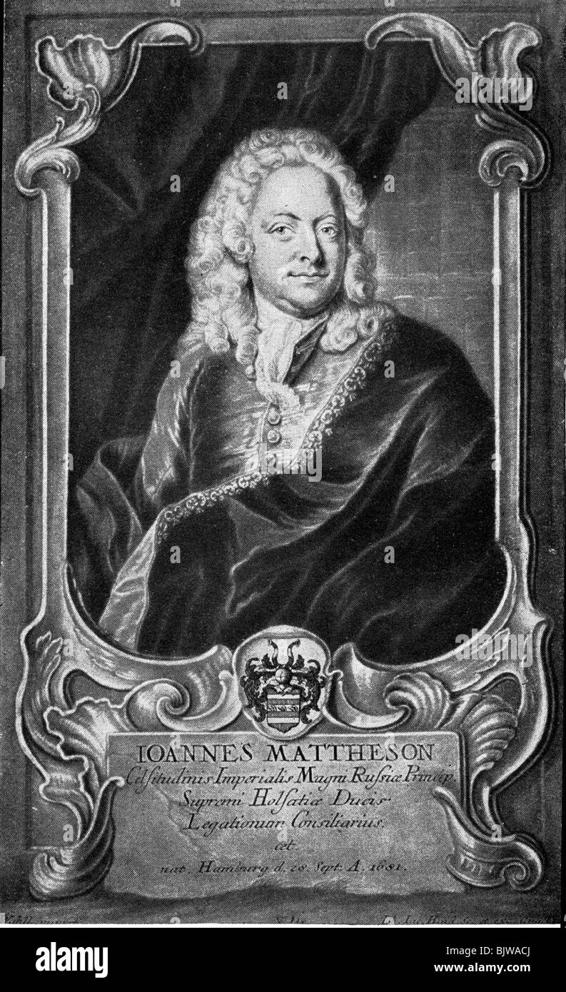 Mattheson 1681 1764 german composer music hi-res stock photography and ...