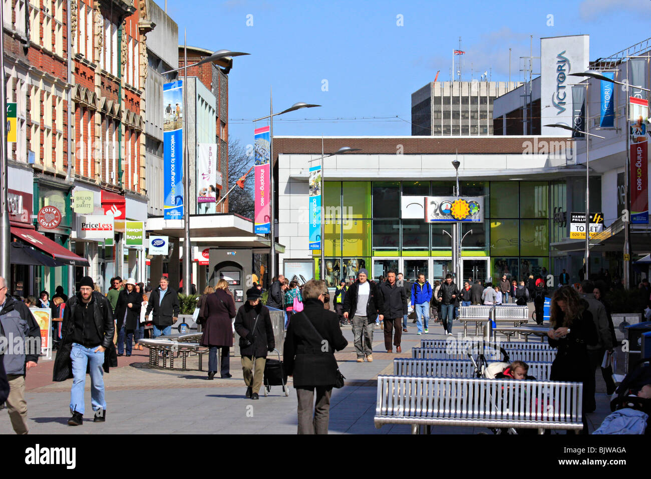 southend on sea town centre high street essex england uk gb Stock Photo ...